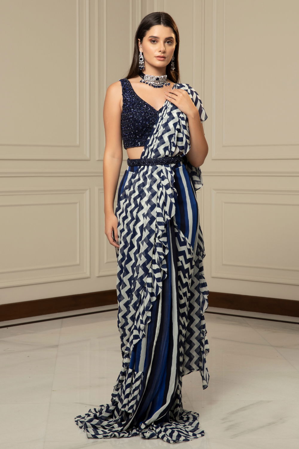 Beautiful Blue Sarees - Capture the Essence of Elegance - Seasons India